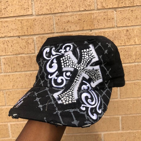 Accessories | Y2k Goth Mcbling Bimbo Rhinestone Cross Messenger Cadet ...